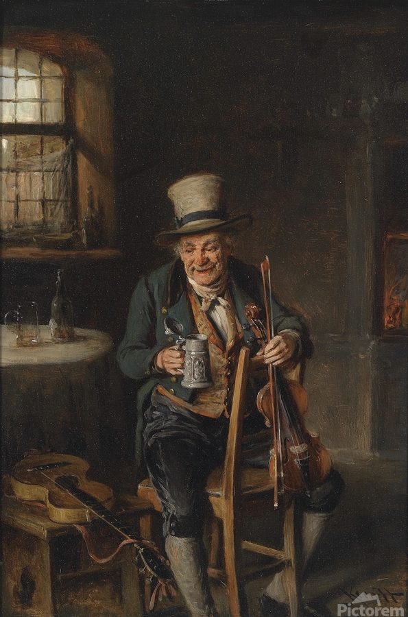 Intermezzo by Hermann Kern [1838–1912] by MyCozyFineArt Wall Art